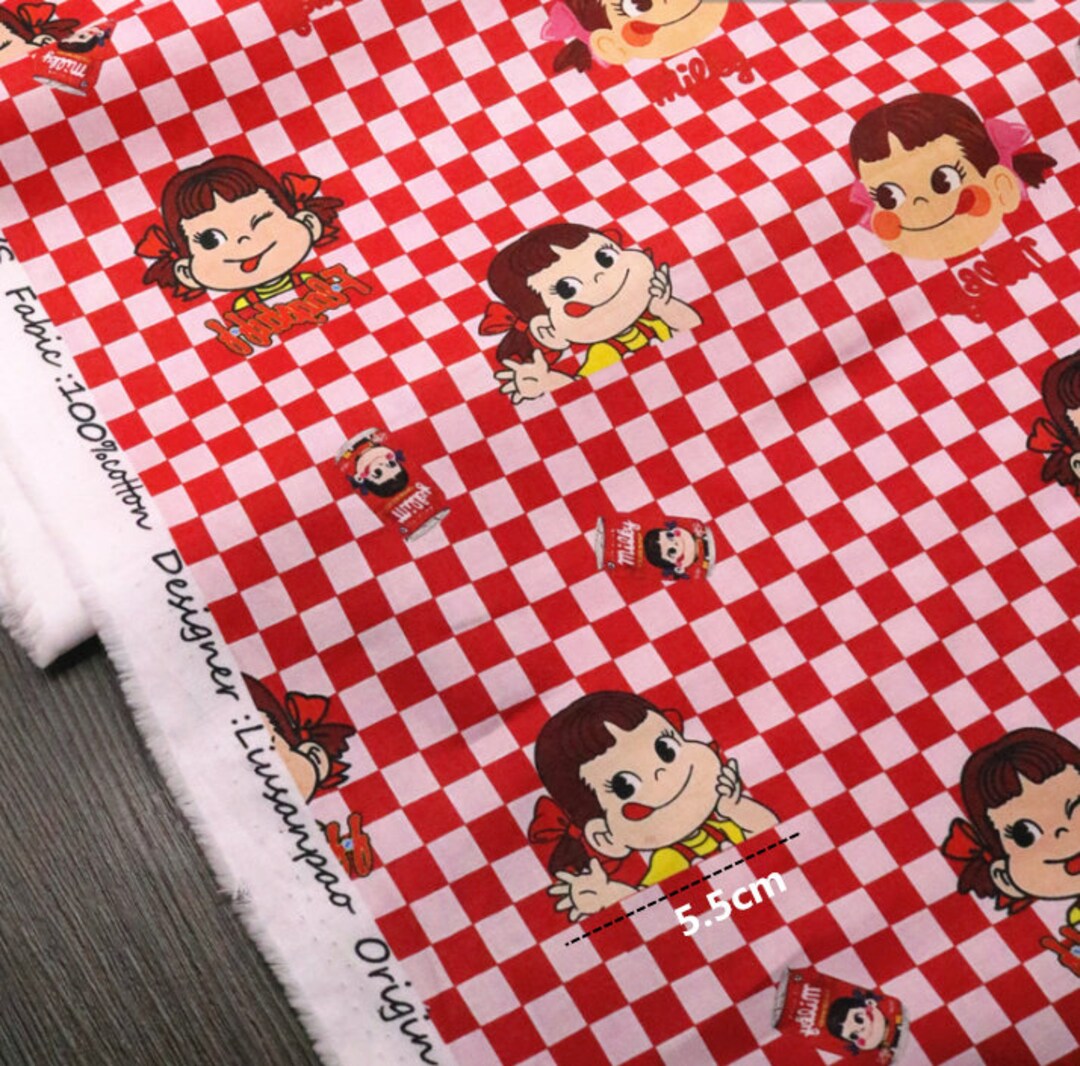 Peko Fabric Milky Fabric Cartoon Fabric Anime Cotton Fabric by the Half ...