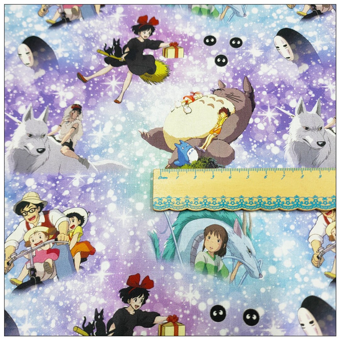 Japanese Animation Fabric Cartoon Fabric Anime Cotton Fabric by the ...