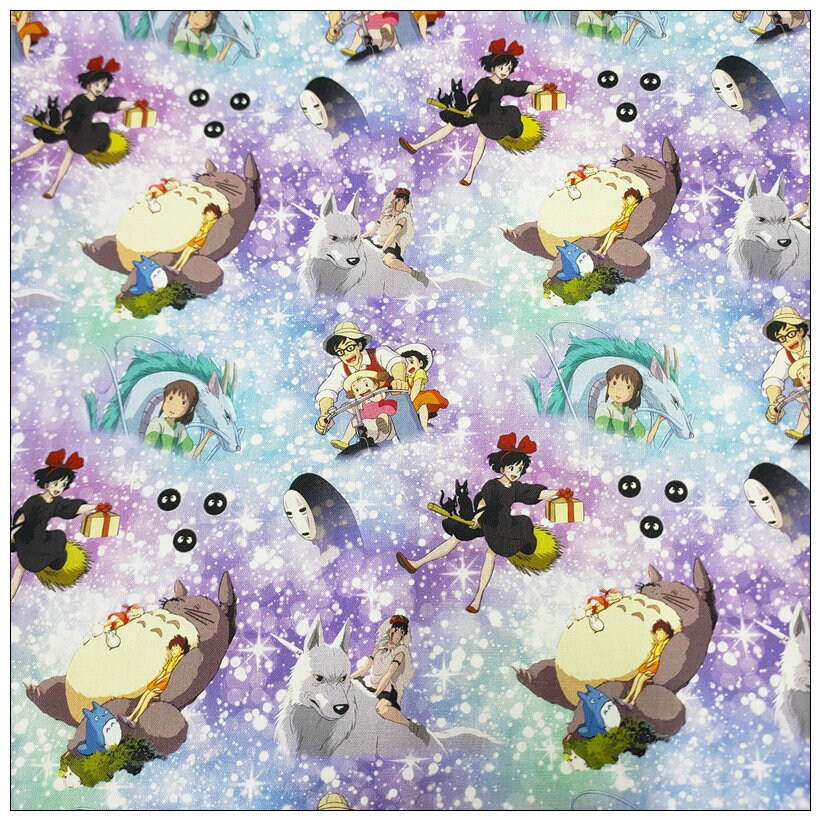 Japanese Animation Fabric Cartoon Fabric Anime Cotton Fabric - Etsy