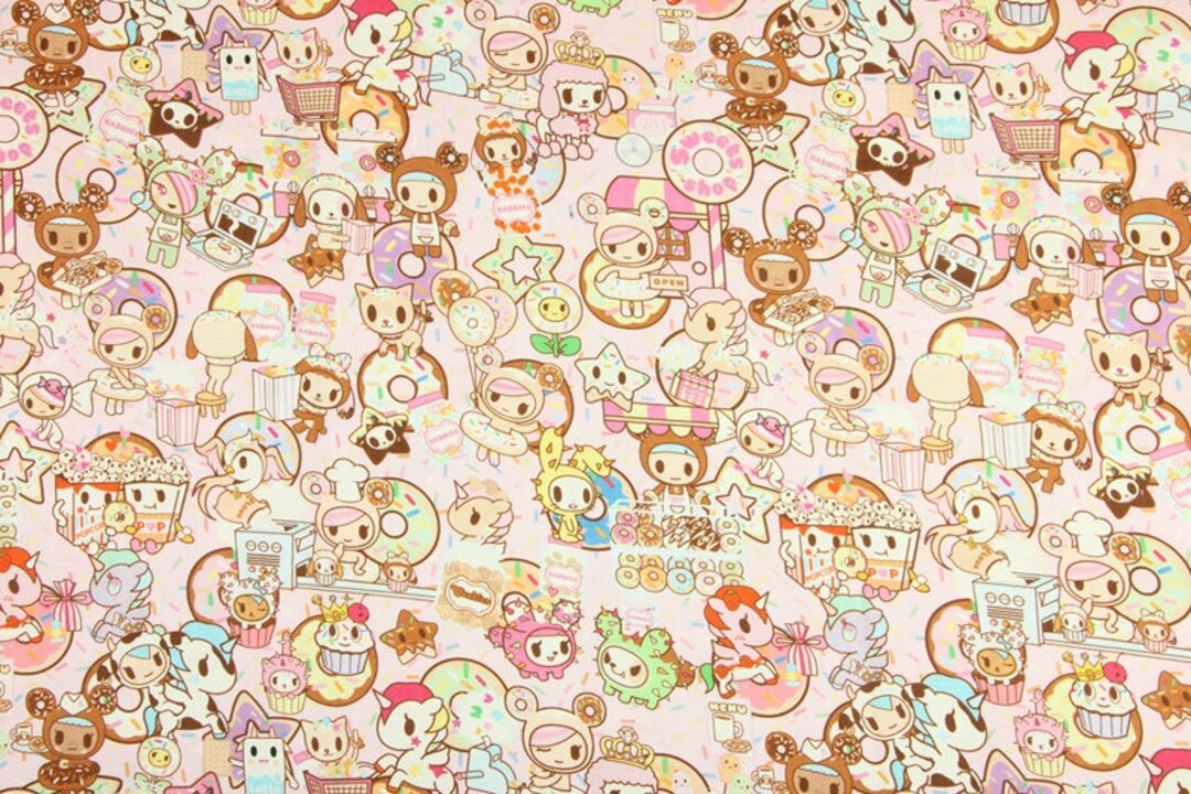 Tokidoki Fabric Unicorn Donutella Fabric Cartoon Fabric Anime Cotton ...