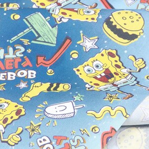 Spongebob Squarepants Fabric Patrick Fabric Cartoon Fabric Anime Cotton ...