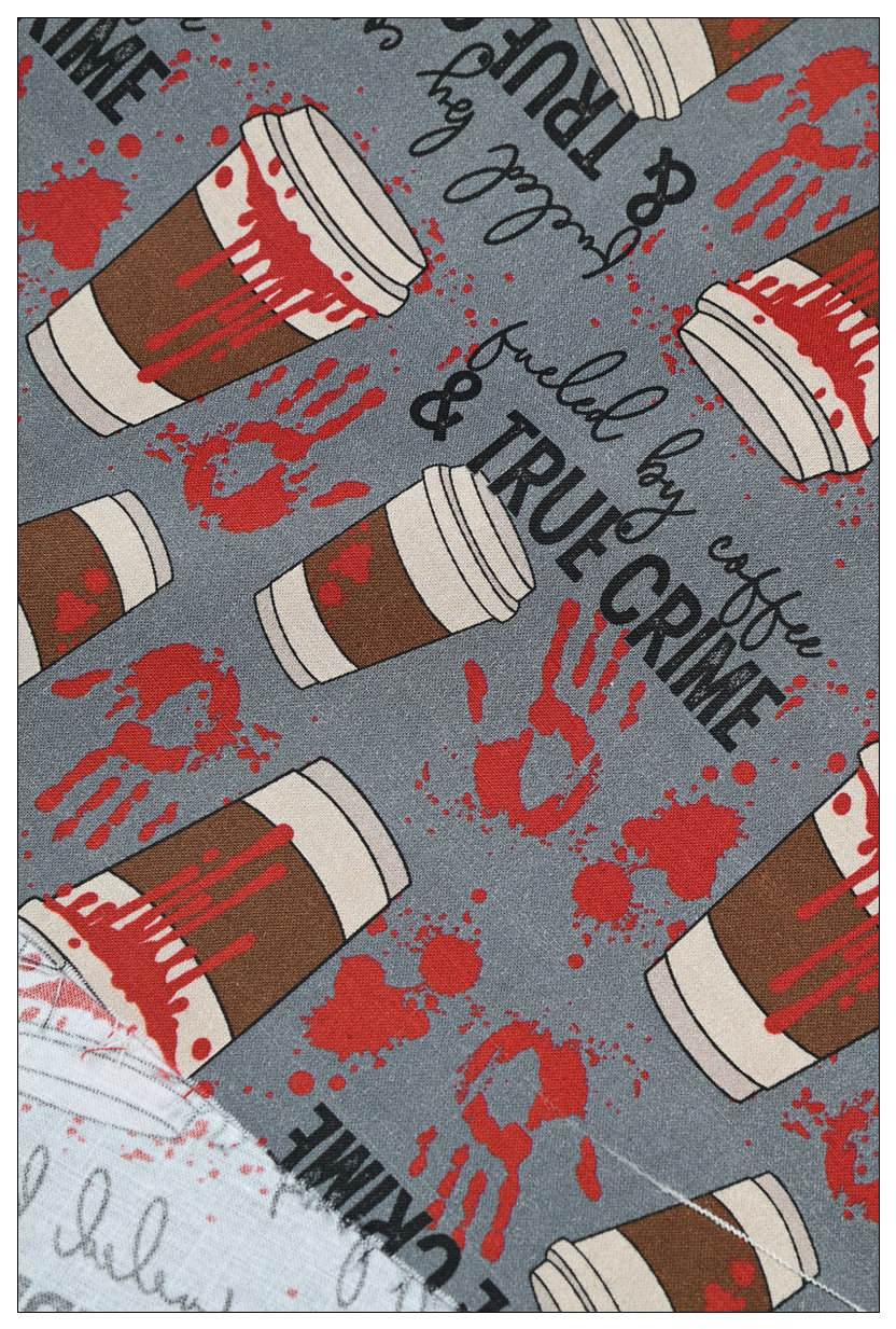True Crime Fabric Coffee and True Crime Fabric Cartoon Fabric Anime ...