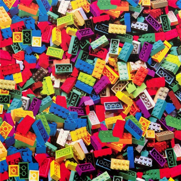 Legos Fabric - Etsy UK