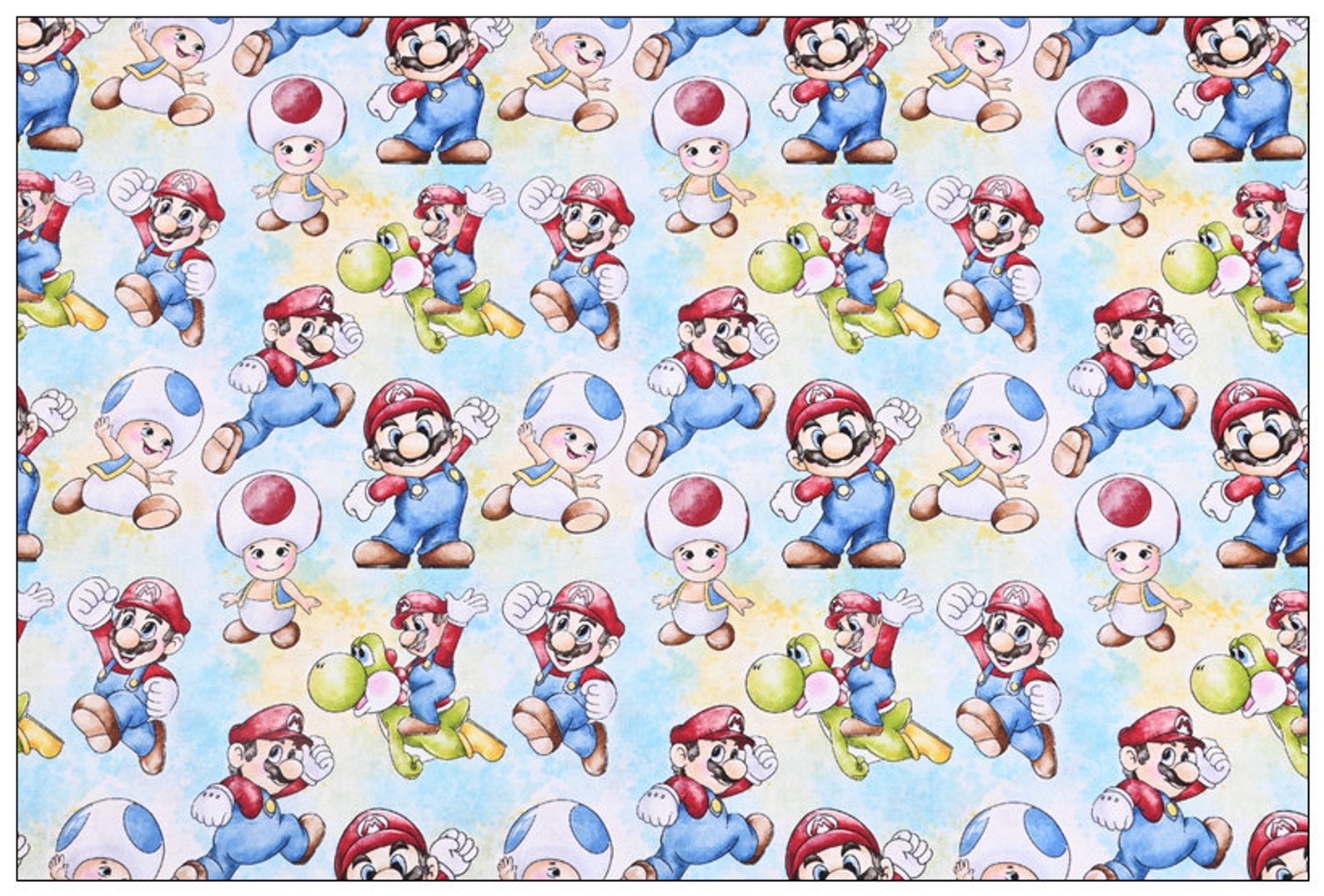 Nintendo Fabric Super Mario Fabric Cartoon Fabric Anime Cotton - Etsy