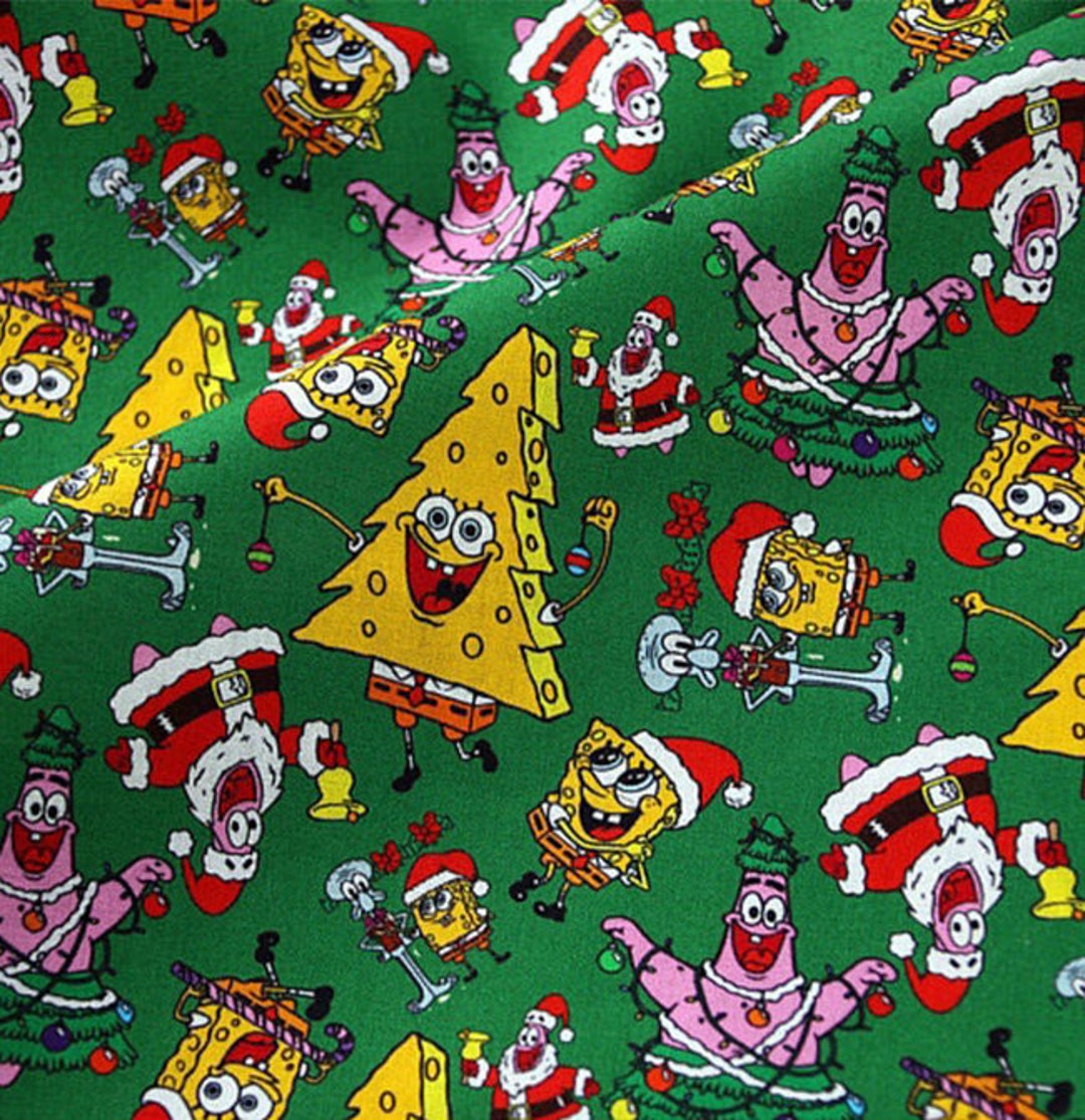 Spongebob Squarepants Fabric Patrick Fabric Cartoon Fabric Anime Cotton ...