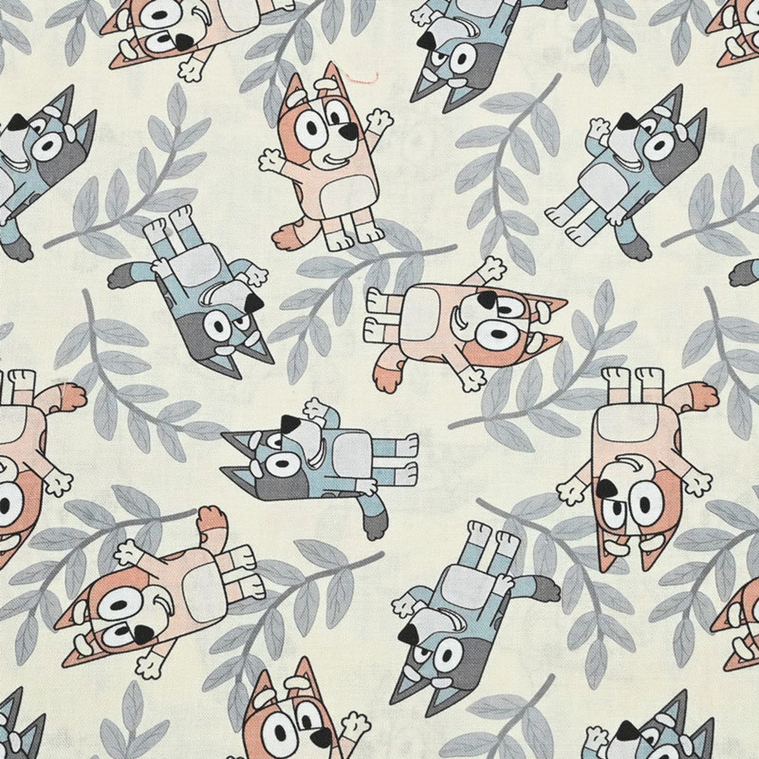 Bluey Fabric Cartoon Dog Fabric Anime Cotton Fabric by the Half Yard - Etsy