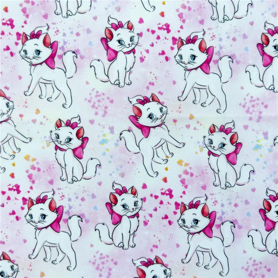 Disney Marie Cat Fabric Cartoon Fabric Anime Cotton Fabric by the Half ...