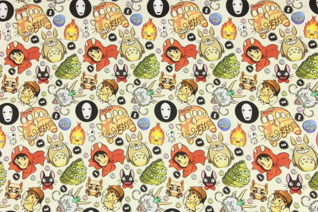 Japanese Animation Fabric Cartoon Fabric Anime Cotton Fabric by the ...