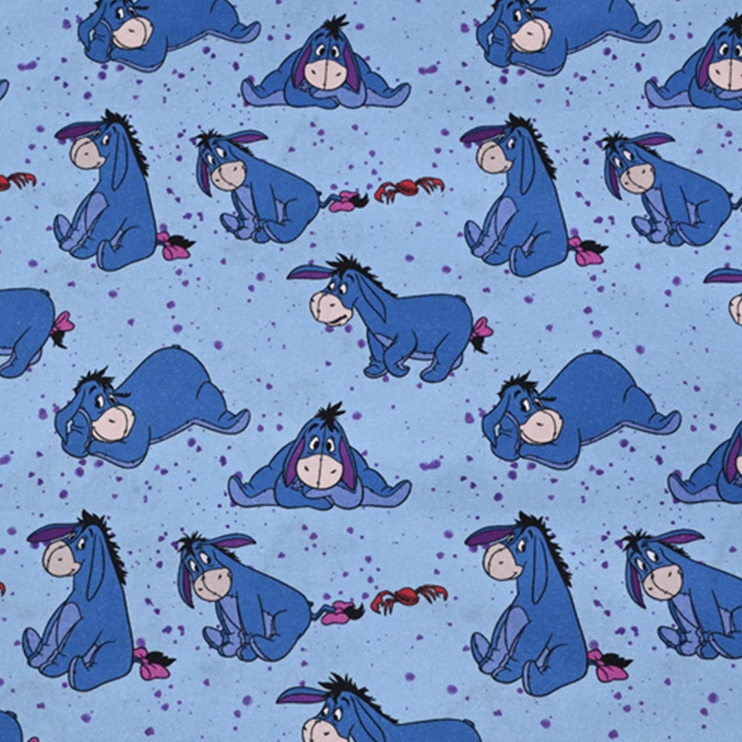 Winnie the Pooh Fabric Eeyore Fabric Cartoon Fabric Anime Cotton Fabric ...