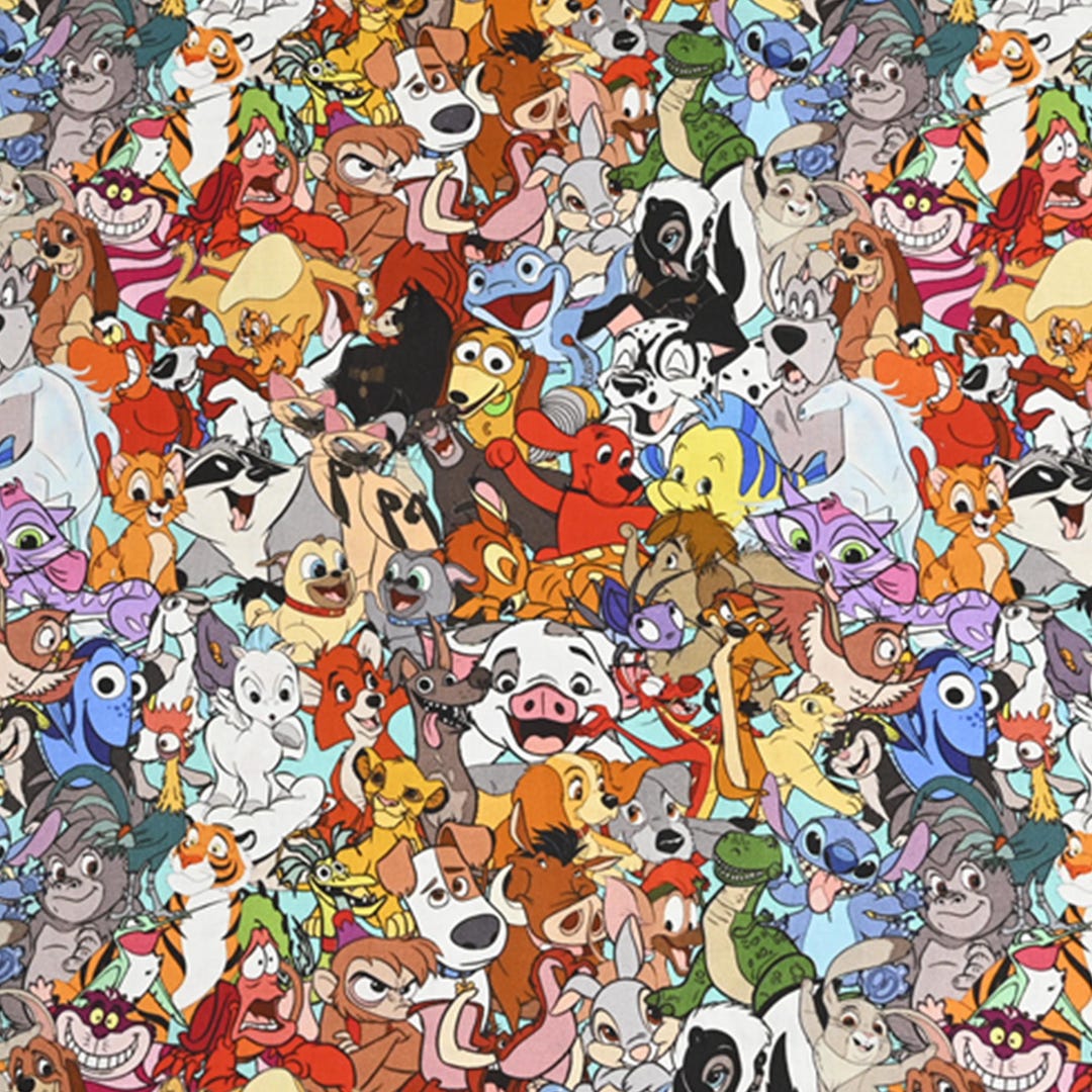 Disney Animals Fabric Disney Characters Fabric Cartoon Fabric Anime ...
