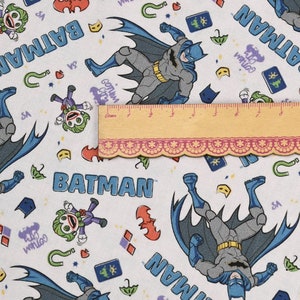 Batman Fabric DC Comic Fabric Cartoon Fabric Anime Cotton Fabric by the ...