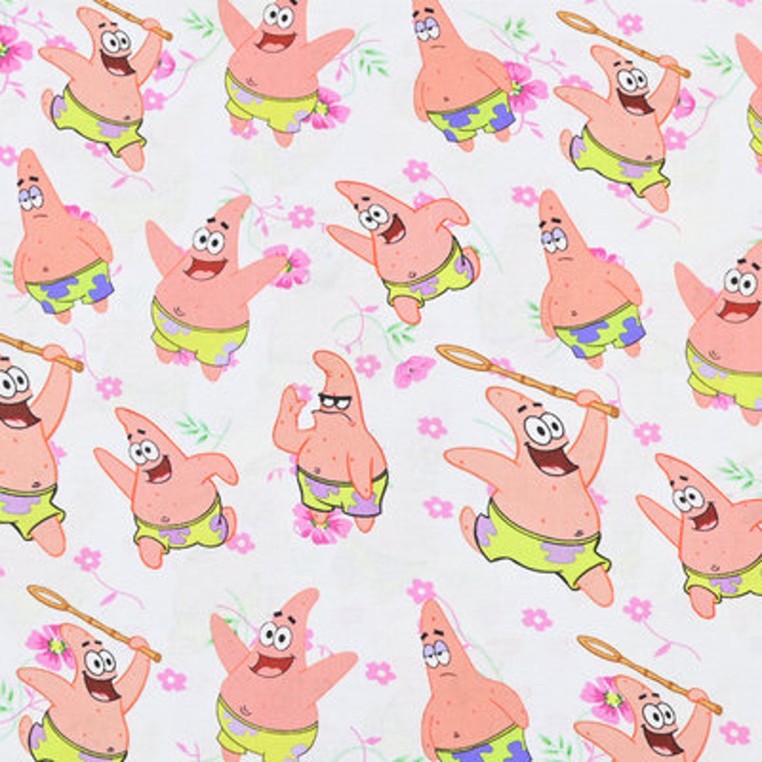 Spongebob Squarepants Fabric Patrick Fabric Cartoon Fabric Anime Cotton ...