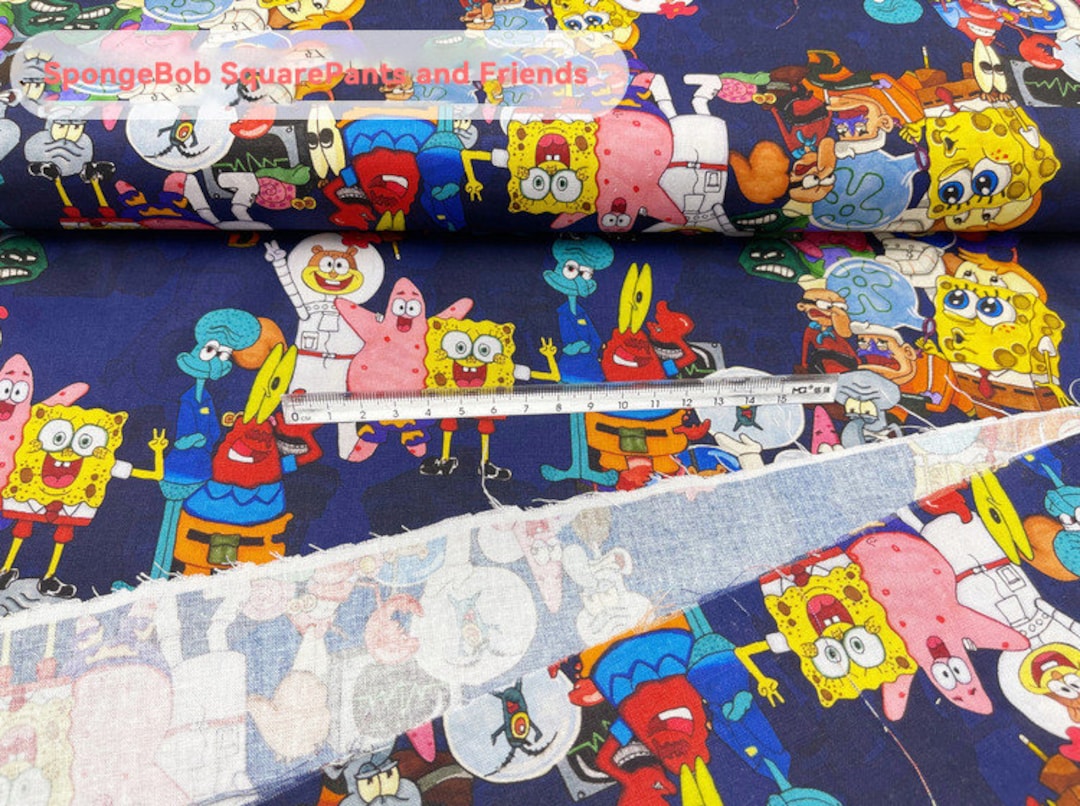 Spongebob Squarepants Fabric Patrick Fabric Cartoon Fabric Anime Cotton ...