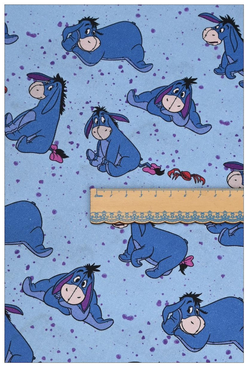 Winnie the Pooh Fabric Eeyore Fabric Cartoon Fabric Anime Cotton Fabric ...