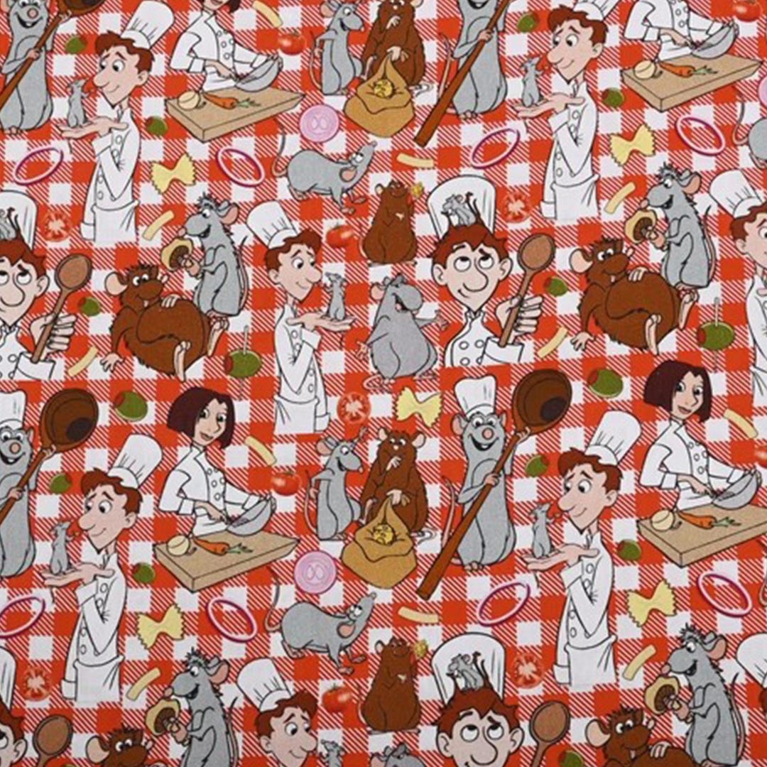 Ratatouille Fabric Remy the Rat Chef Fabric Cartoon Fabric Anime Cotton ...