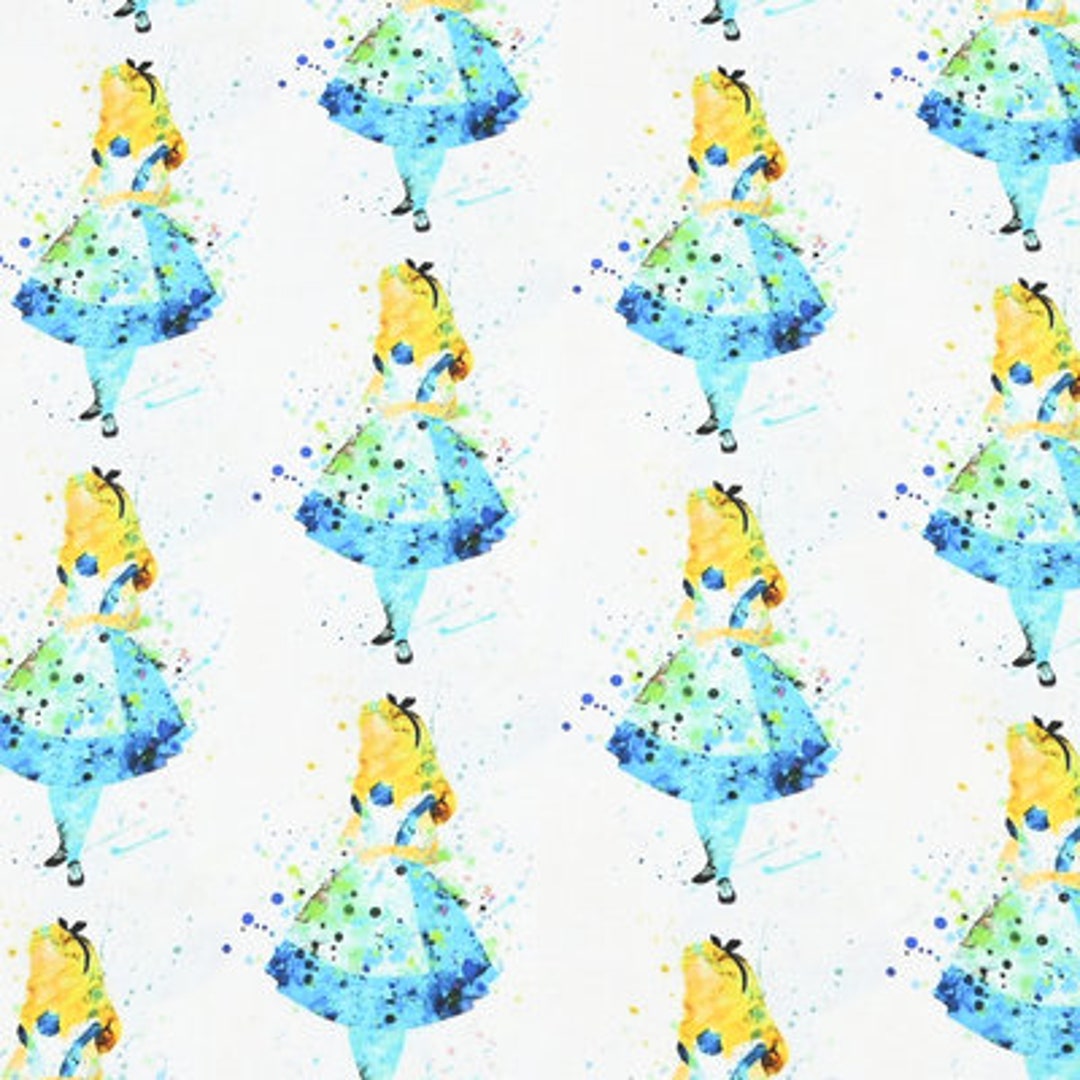 Alice Fabric Alice in Wonderland Fabric Cartoon Fabric Anime Cotton ...