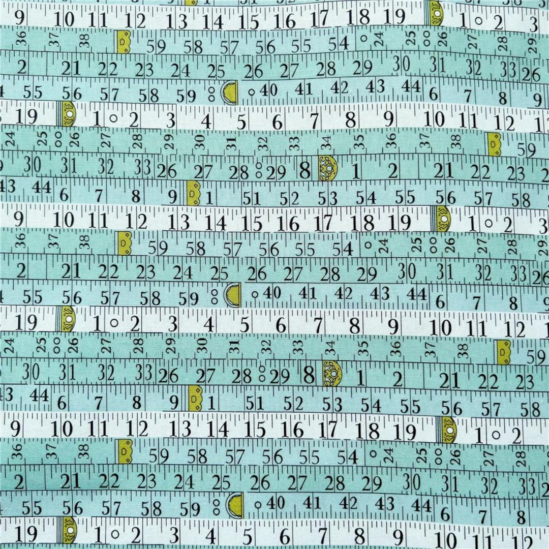 Ruler Print Fabric Sewing Fabric Sew Fabric Cartoon Cotton Fabric by ...