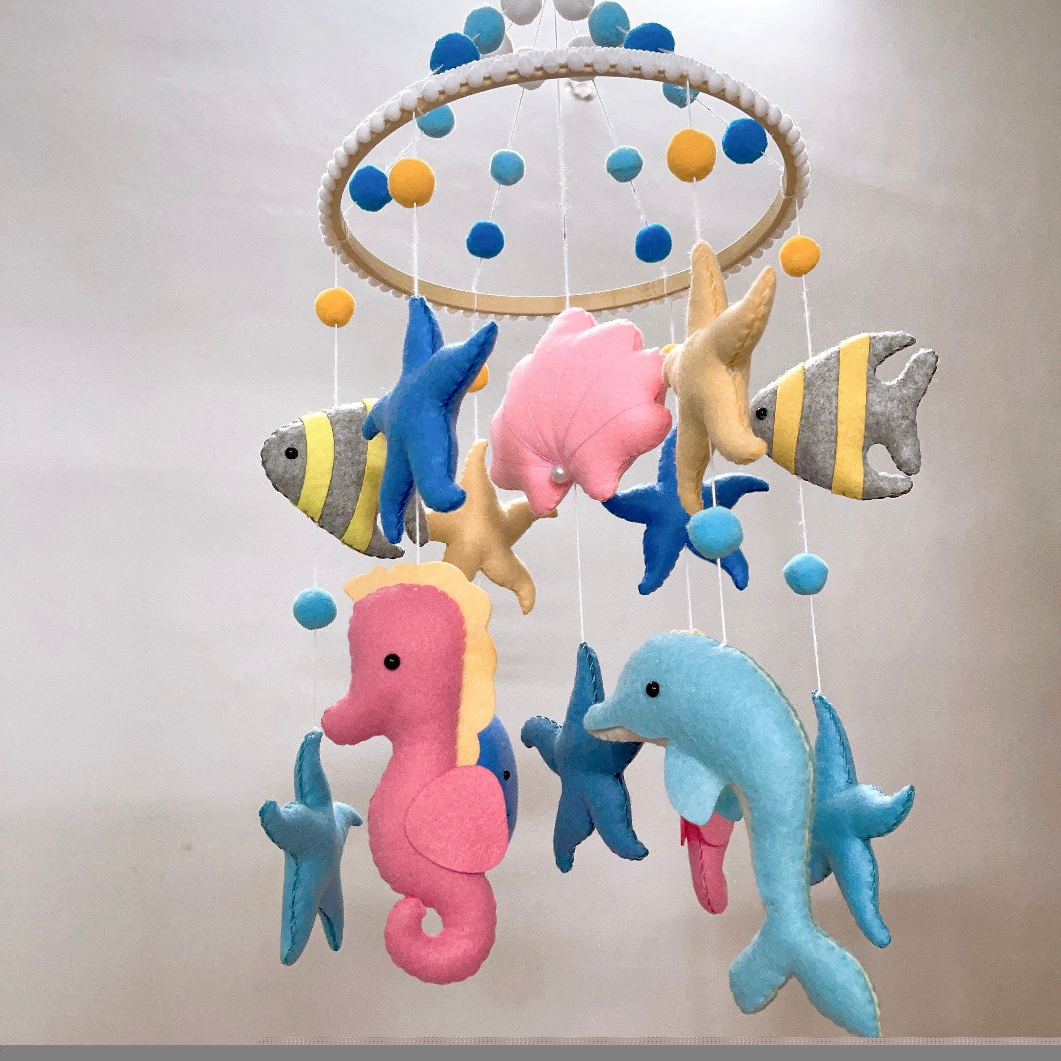 Ocean Under the Sea Baby Mobile, Sea Life, Baby Shower Gift, Whale ...