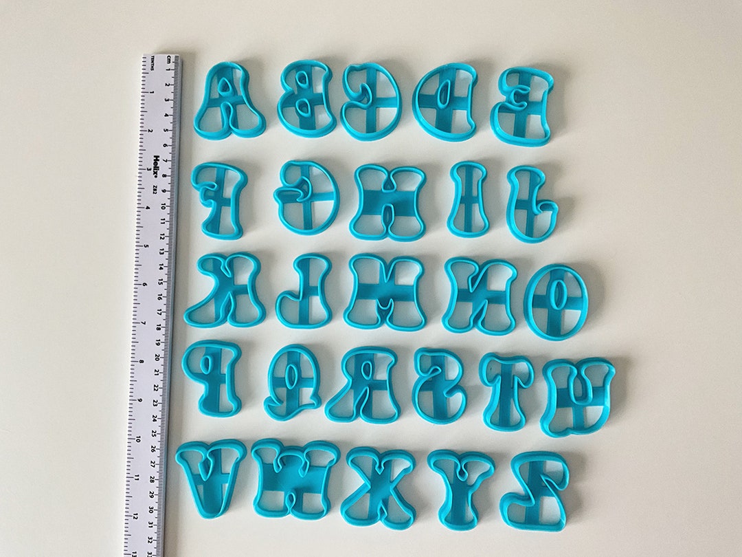 Alphabet Clay Cutters 1 Full English Alphabet Clay Cutters Letters ...