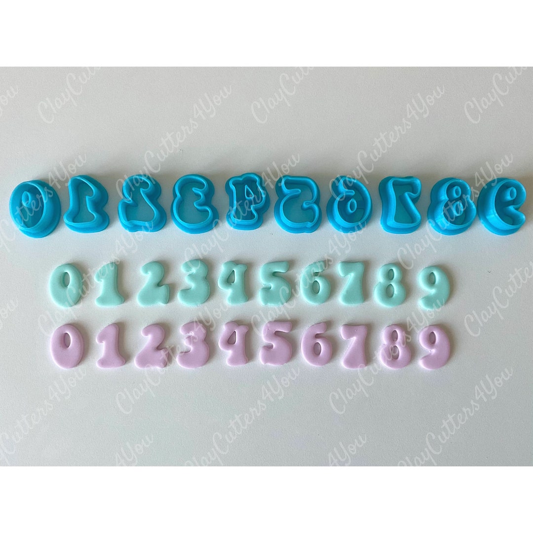 Numbers Clay Cutters Polymer Clay Cutters Set of 10 Mini Numbers Clay ...