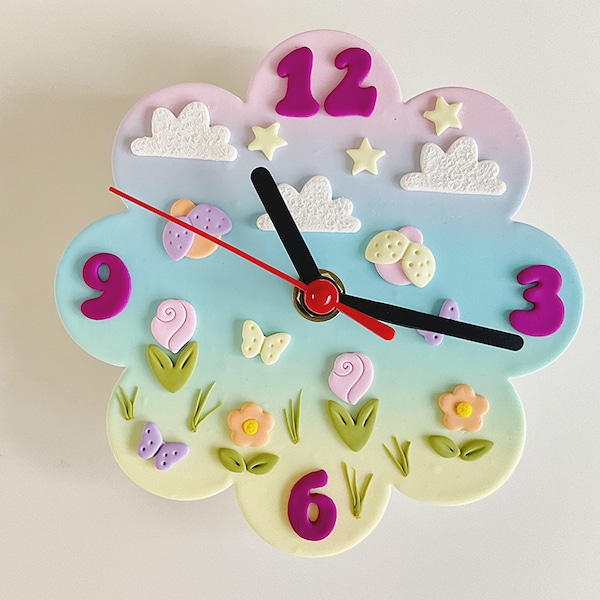 Clay Clock - Etsy