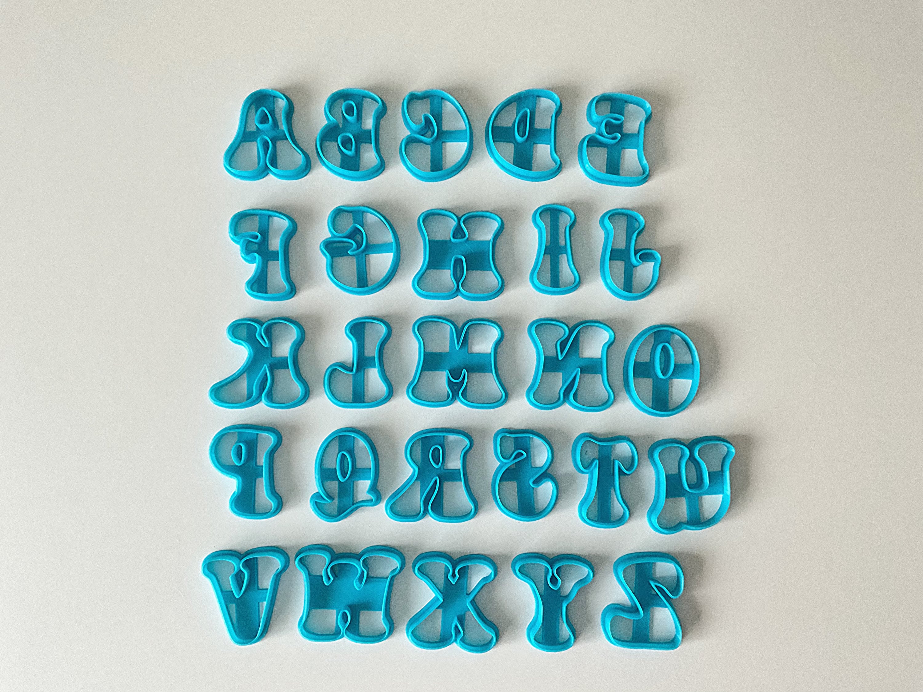 Alphabet Clay Cutters 1 Full English Alphabet Clay Cutters Letters ...