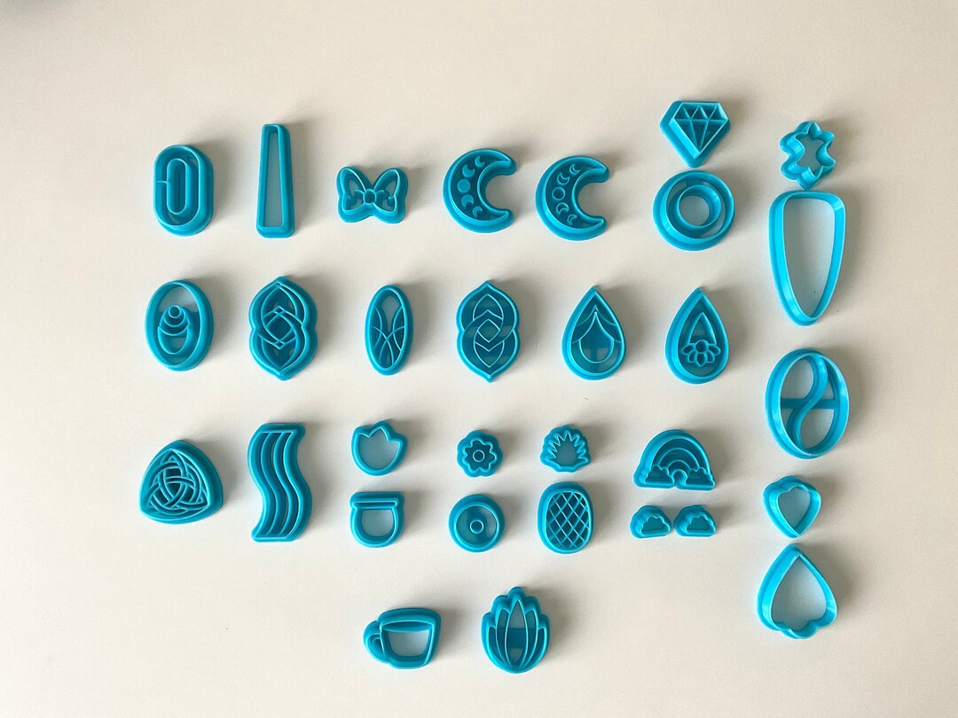Mix and Match Clay Cutters, Set of 4, Set of 6,polymer Clay Cutter ...