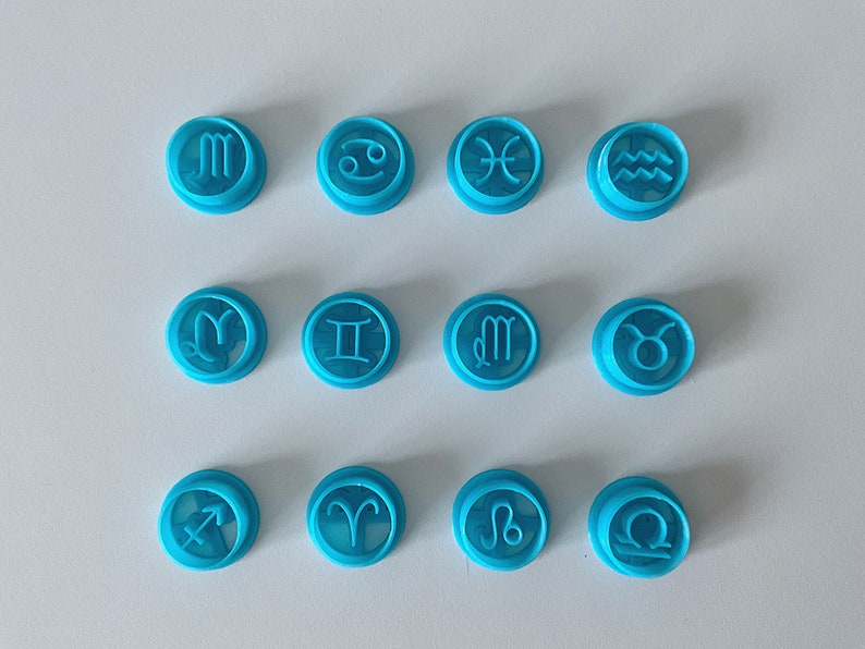 Zodiac Signs Polymer Clay Cutters Astrological Symbols Cutters for ...