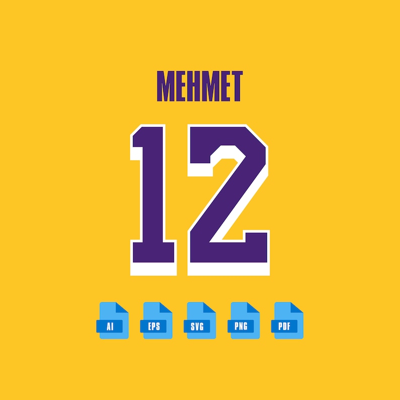 Font Vector Lakers 2024 Digital Download AI, Eps, Svg, Pdf, Png, Otf ...