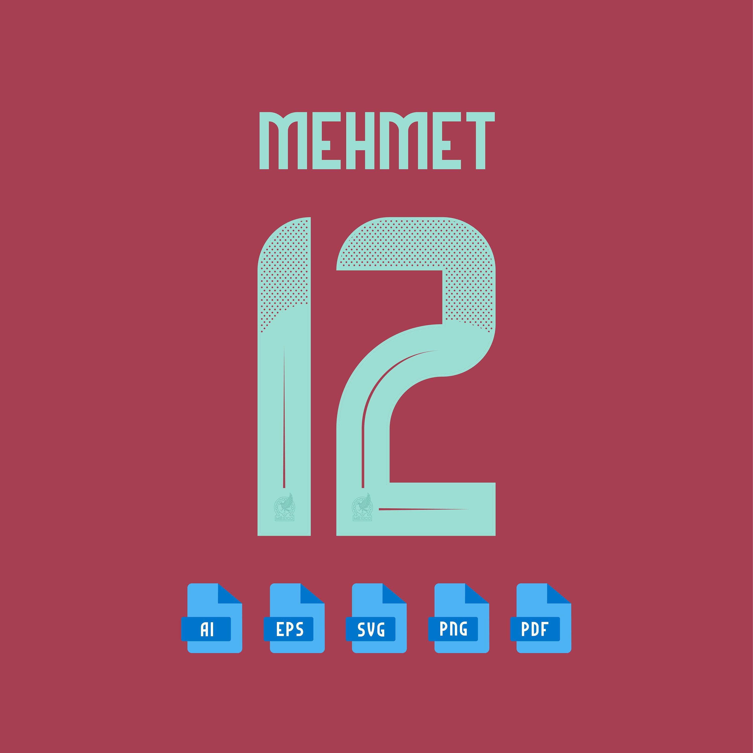 Font Vector Mexico 2024 Copa America Font AI, Eps, Svg, Png, Pdf, Otf ...