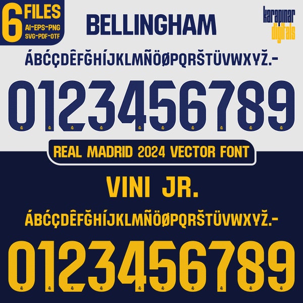 Real Madrid Font 2025 - Etsy