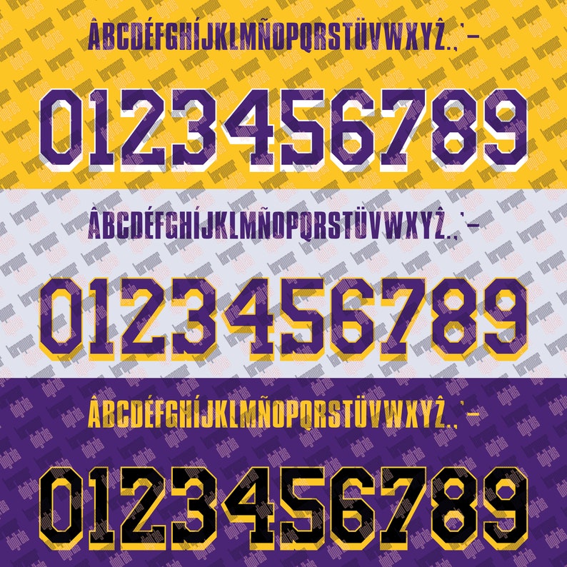 Font Vector Lakers 2024 Digital Download AI, Eps, Svg, Pdf, Png, Otf ...