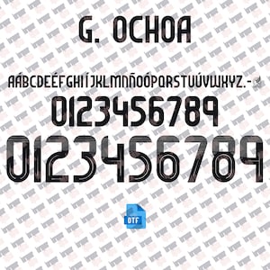 Font Vector Mexico 2024 Copa America Font AI, Eps, Svg, Png, Pdf, Otf ...