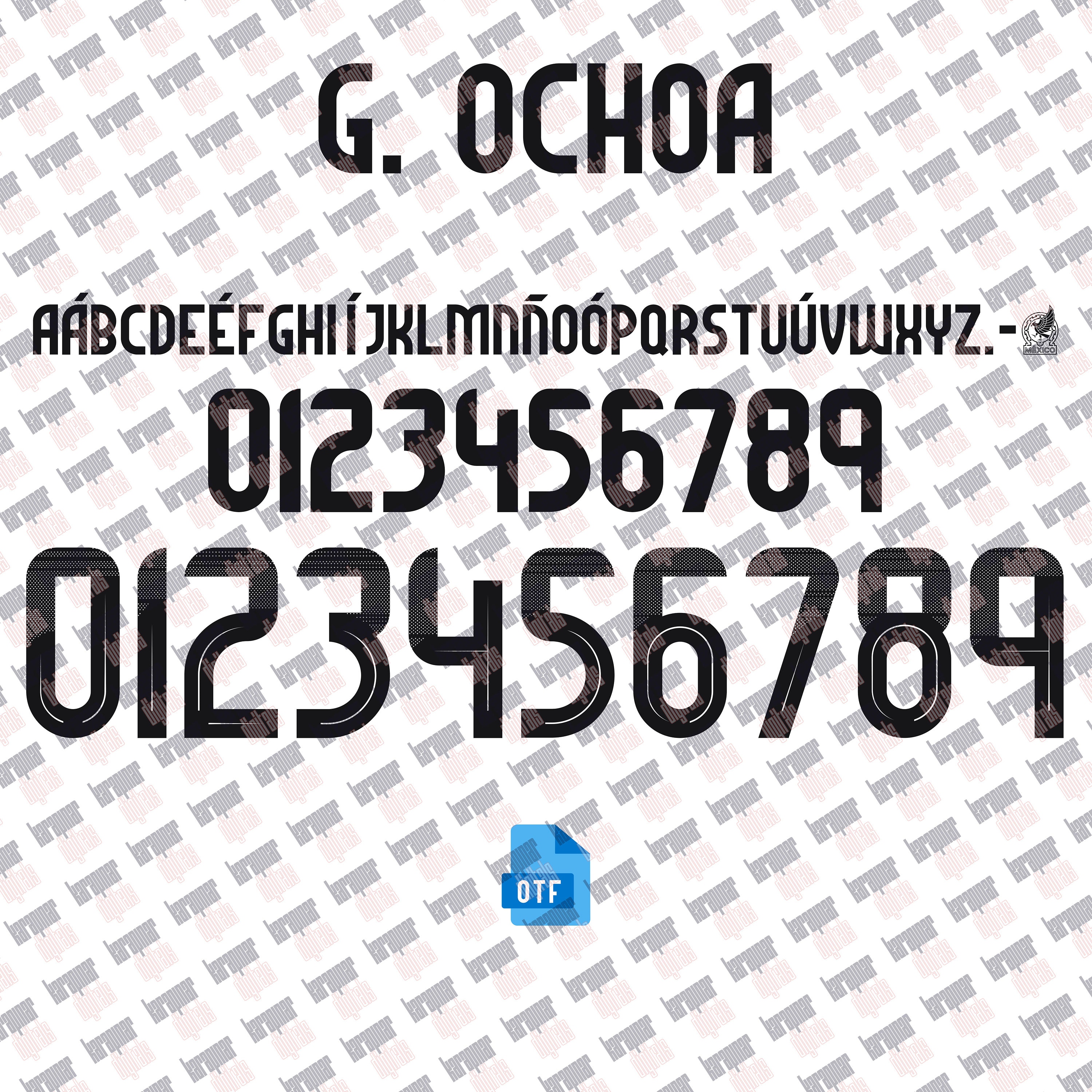 Font Vector Mexico 2024 Copa America Font AI, Eps, Svg, Png, Pdf, Otf ...