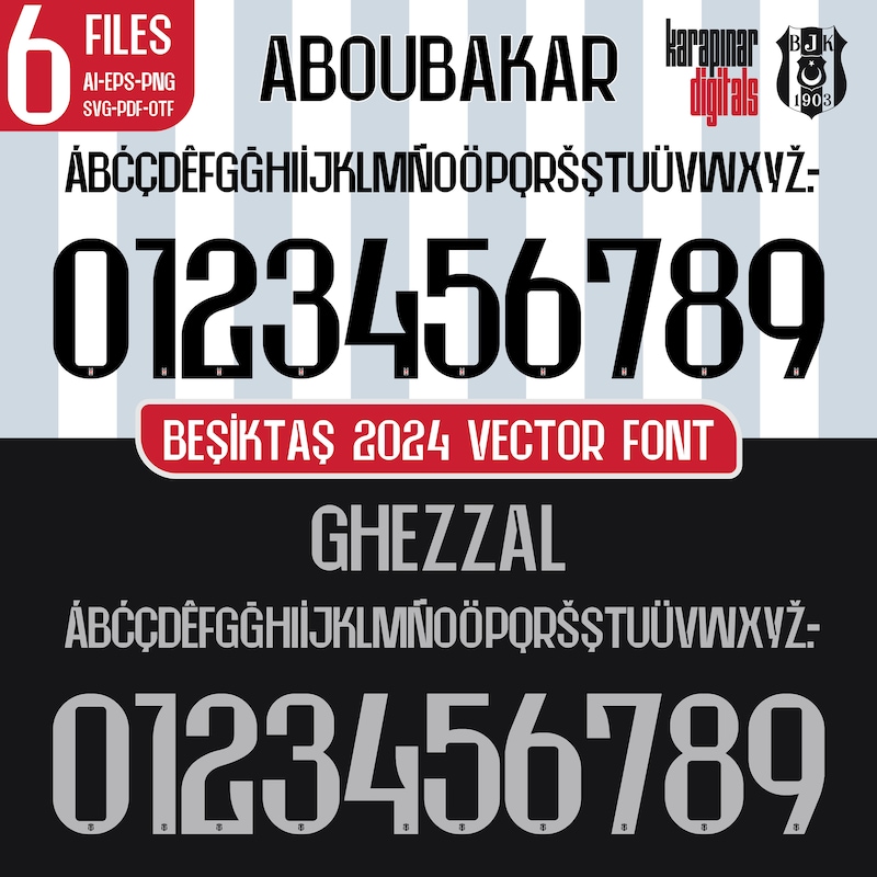 Ronaldo Jersey Font - Etsy