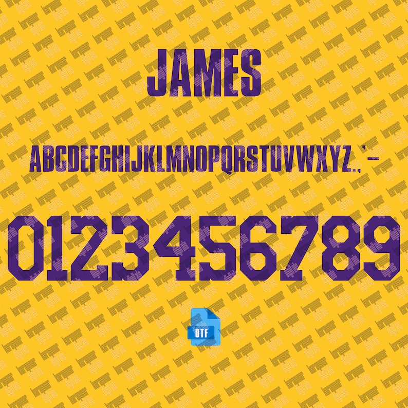 Font Vector Lakers 2024 Digital Download AI, Eps, Svg, Pdf, Png, Otf ...