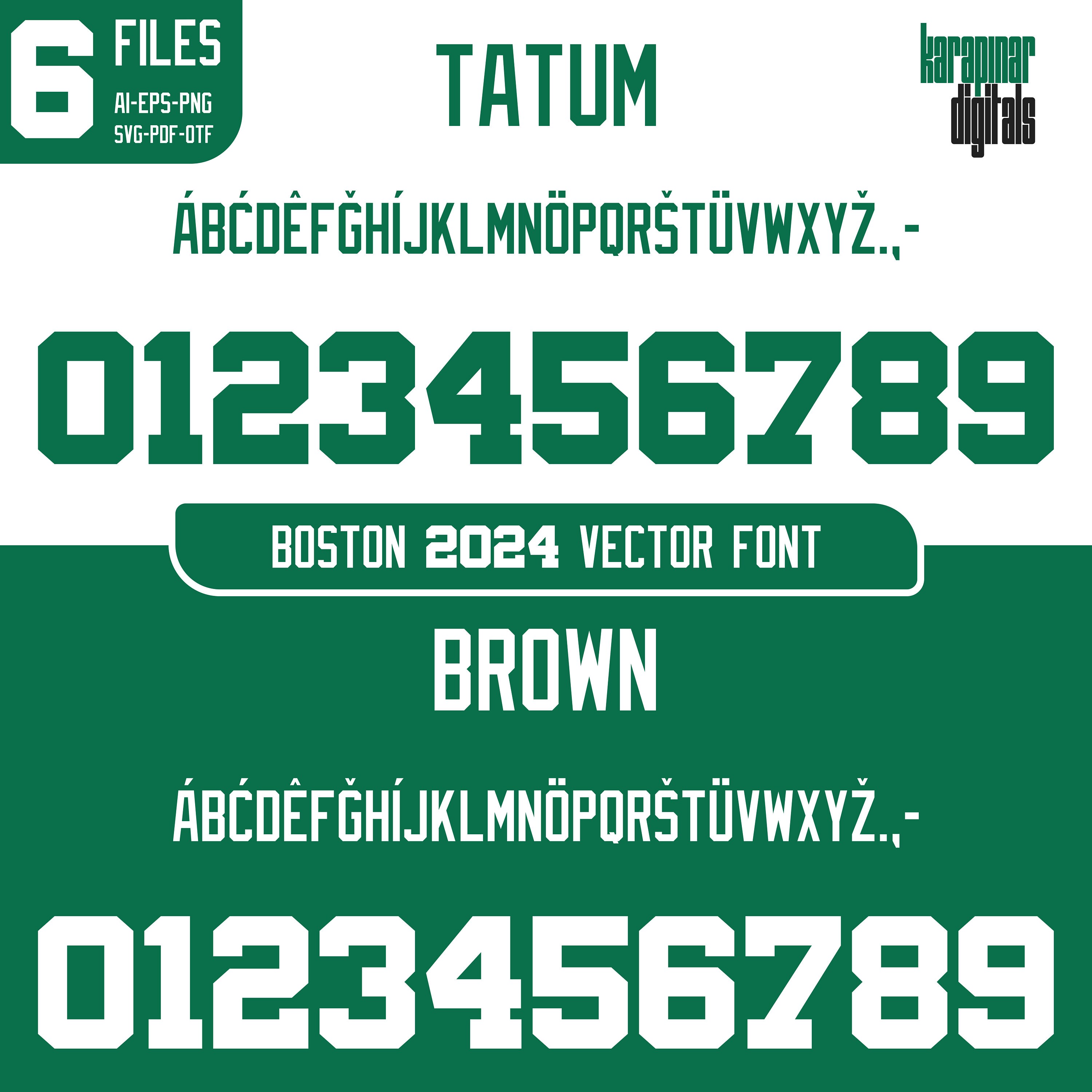 Font Vector Boston 2024 Digital Download AI, Eps, Svg, Pdf, Png, Otf ...
