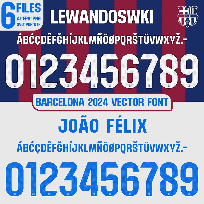 Barcelona 24 25 Font - Etsy