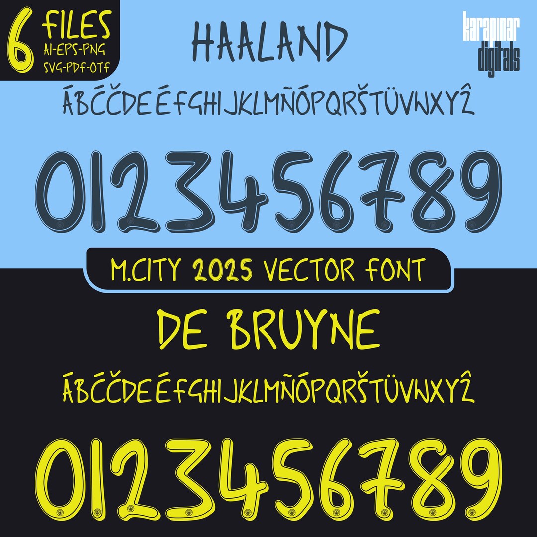 Font Vector M. City 2025 Ucl Digital Download AI, Eps, Svg, Png, Otf ...