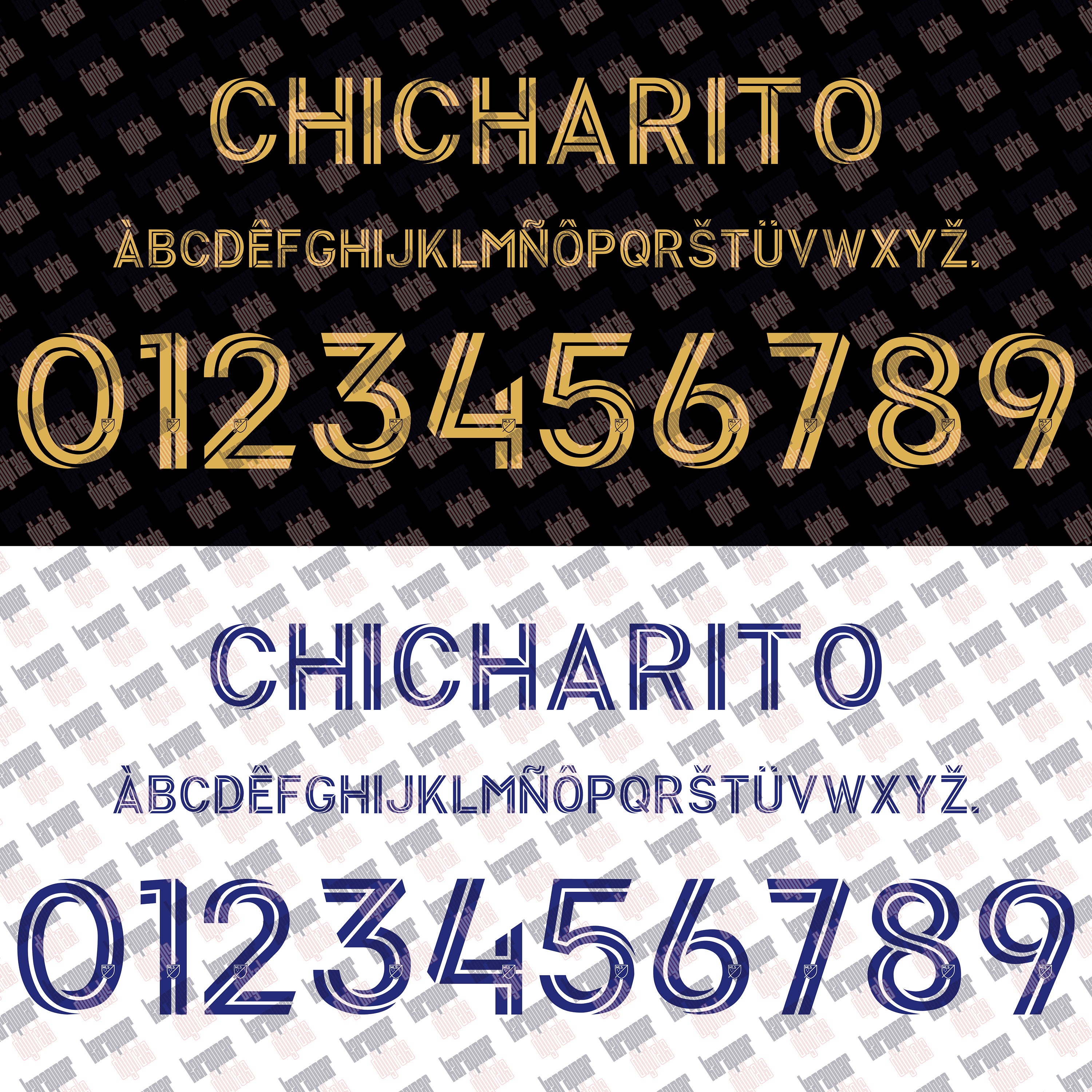 Font Vector MLS Los Angeles Galaxy 2024 Digital Download AI, Eps, Svg ...
