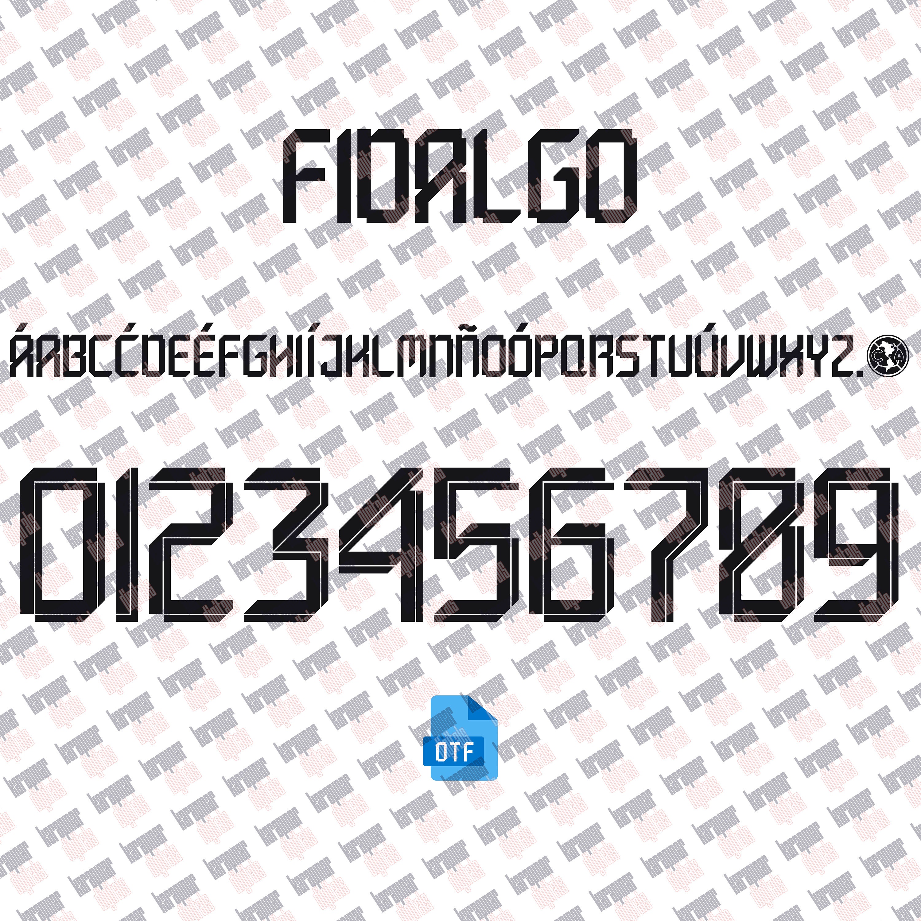 Font Vector Club América 2024 Jersey Font SVG, AI, Eps, Pdf, Png, Otf ...