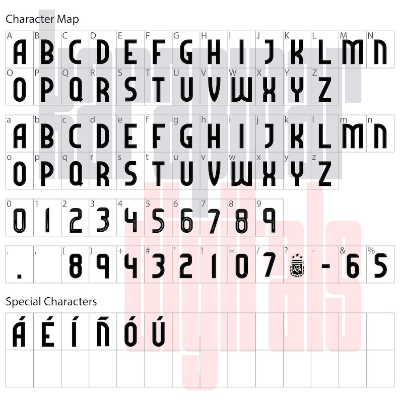 Font Vector Argentina 2024 Copa America Font AI, Eps, Svg, Png, Pdf ...