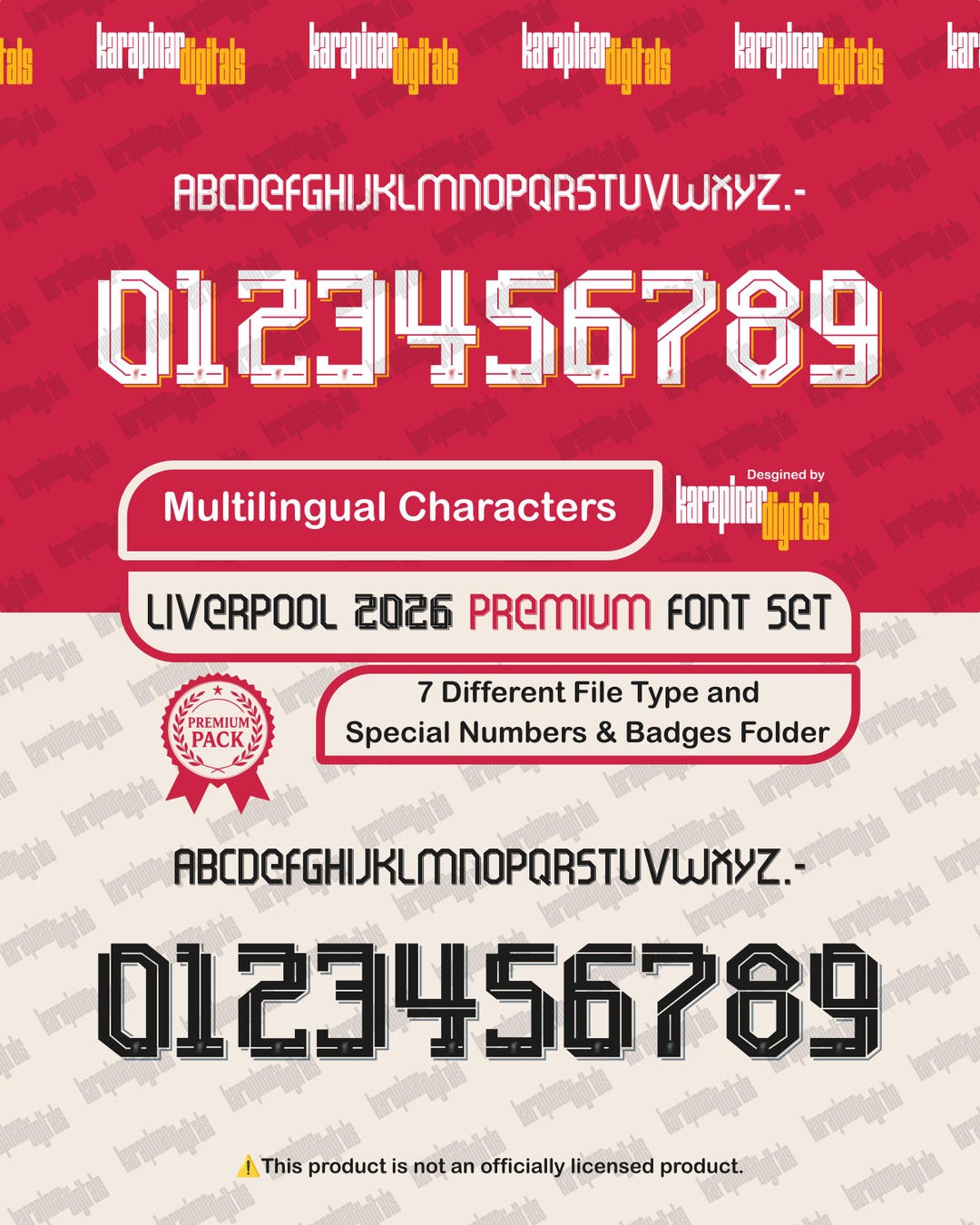 Merseyside 2026 Font PREMIUM PACK, the Reds Style Svg, Otf, Ttf ...