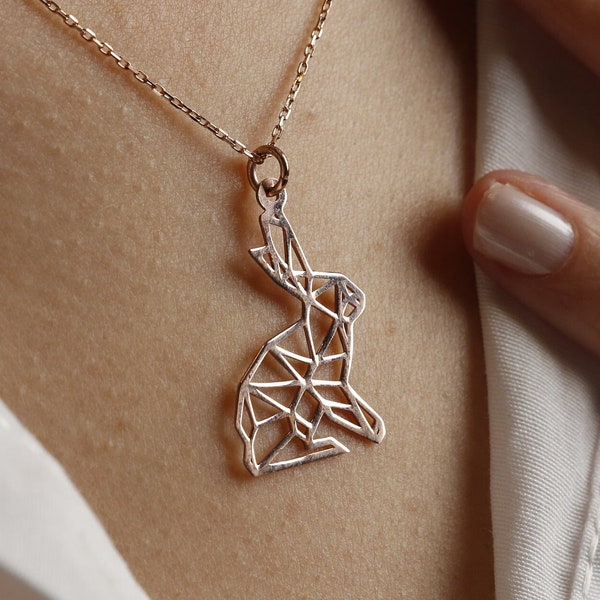 Geometric Rabbit - Etsy