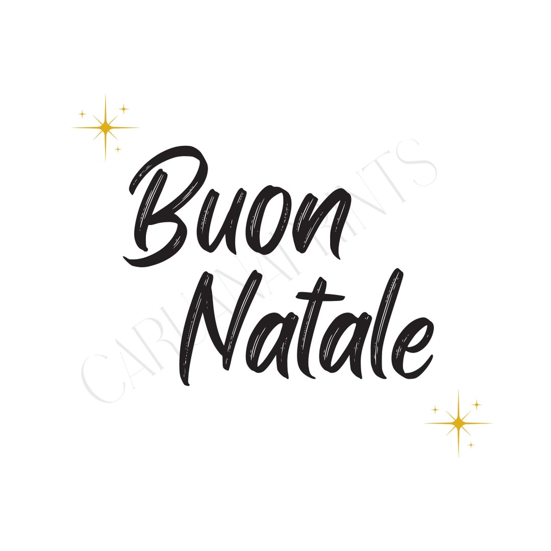Buon Natale SVG | Buon Natale Digital Download | Merry Christmas SVG - Etsy