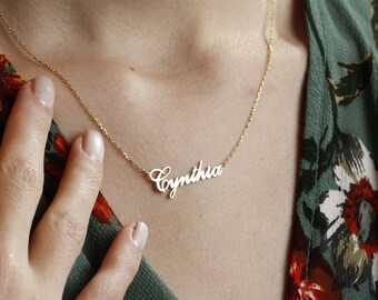 Custom Name Gold Necklace - Etsy