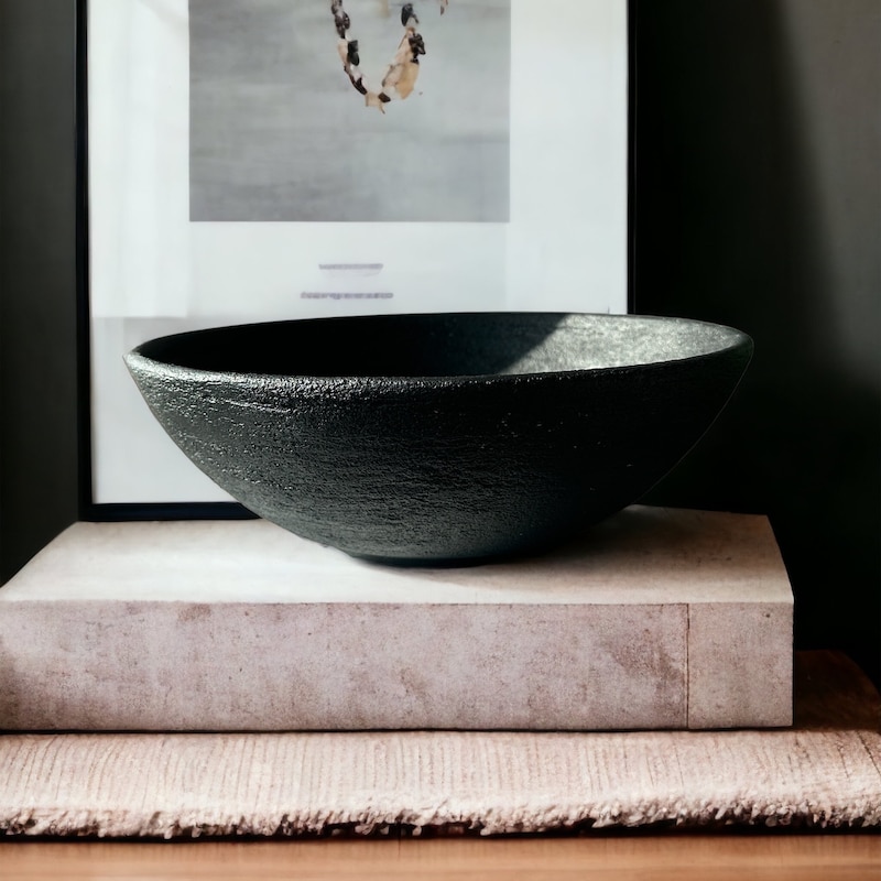 Black Ceramic Bowl - Etsy