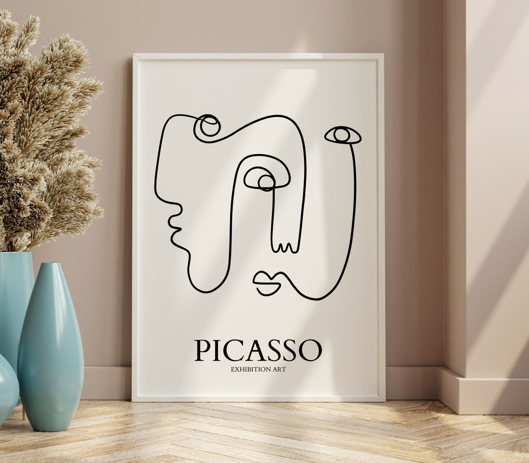 Picasso Printable Poster Wall Art - Modern Wall Art - Exhibition Poster ...