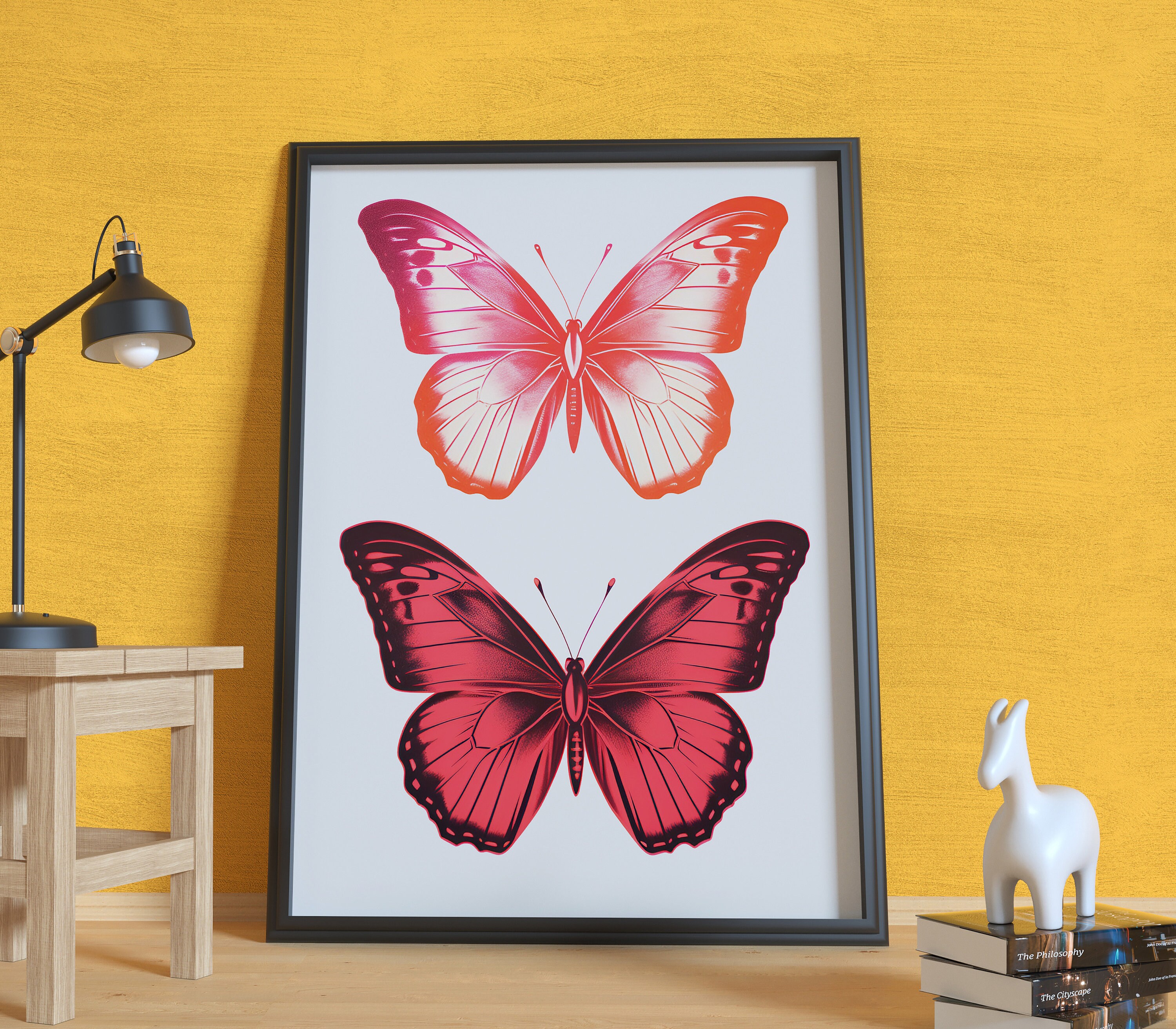 Colorful Butterfly Printable Poster Art Preppy Room Decor - Etsy