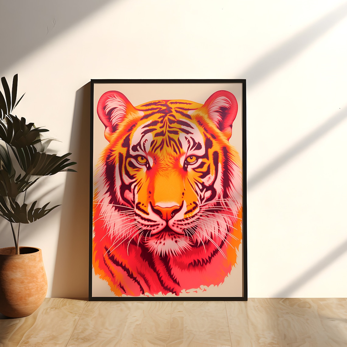 Colorful Tiger Poster Print Pop Art Room Decor Funky Wall - Etsy